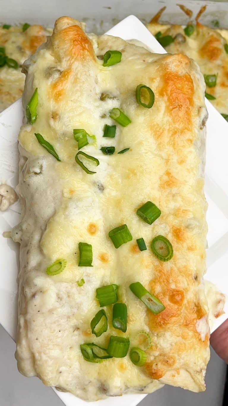Easy White Chicken Enchiladas l Bad Batch Baking