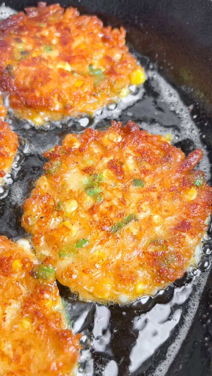 Cheesy Corn Fritters - Bad Batch Baking