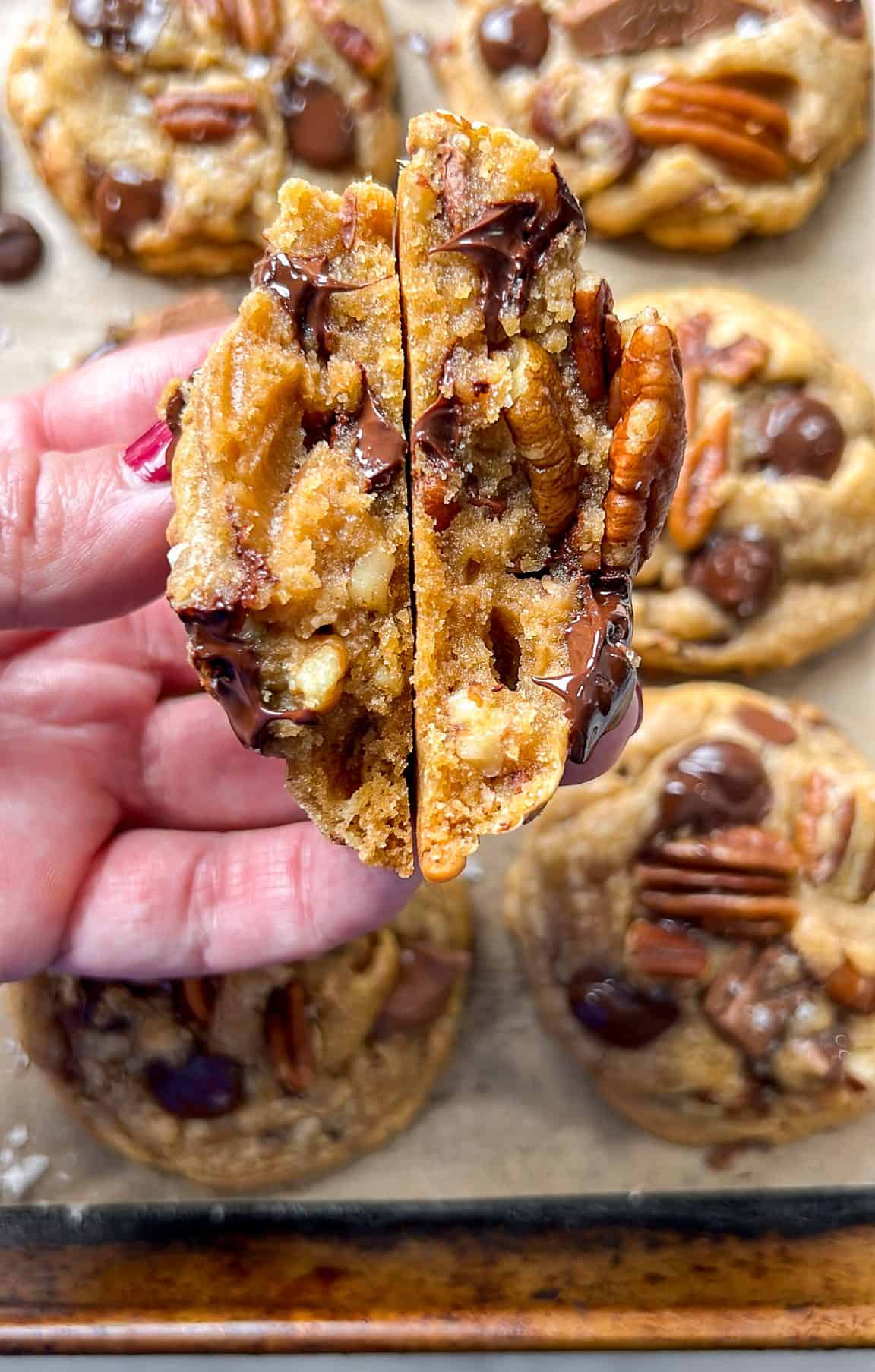 Brown Butter Pecan Cookies with Pecan Liqueur - Bad Batch Baking ...