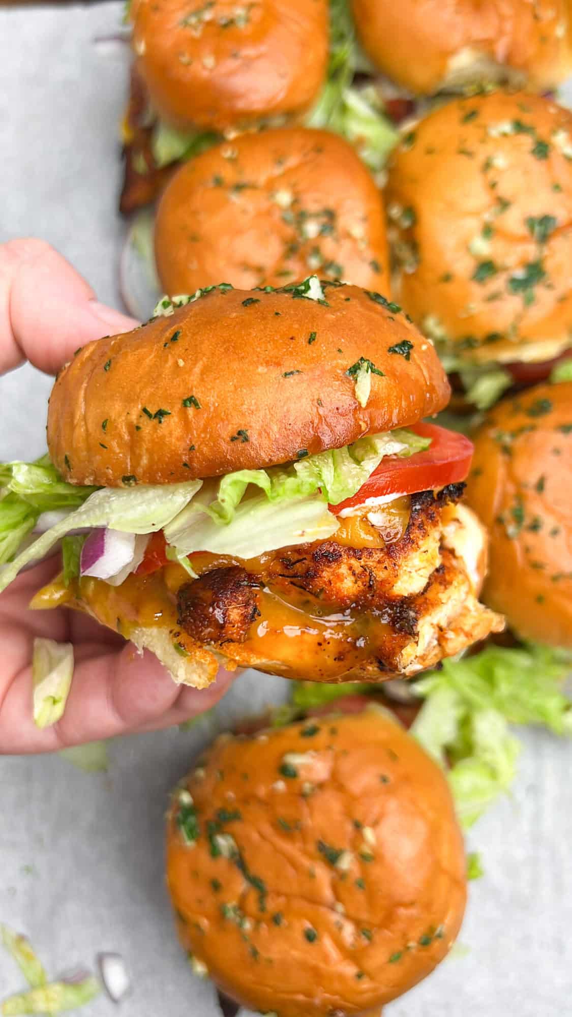 Honey Mustard BLT Chicken Sliders - Bad Batch Baking