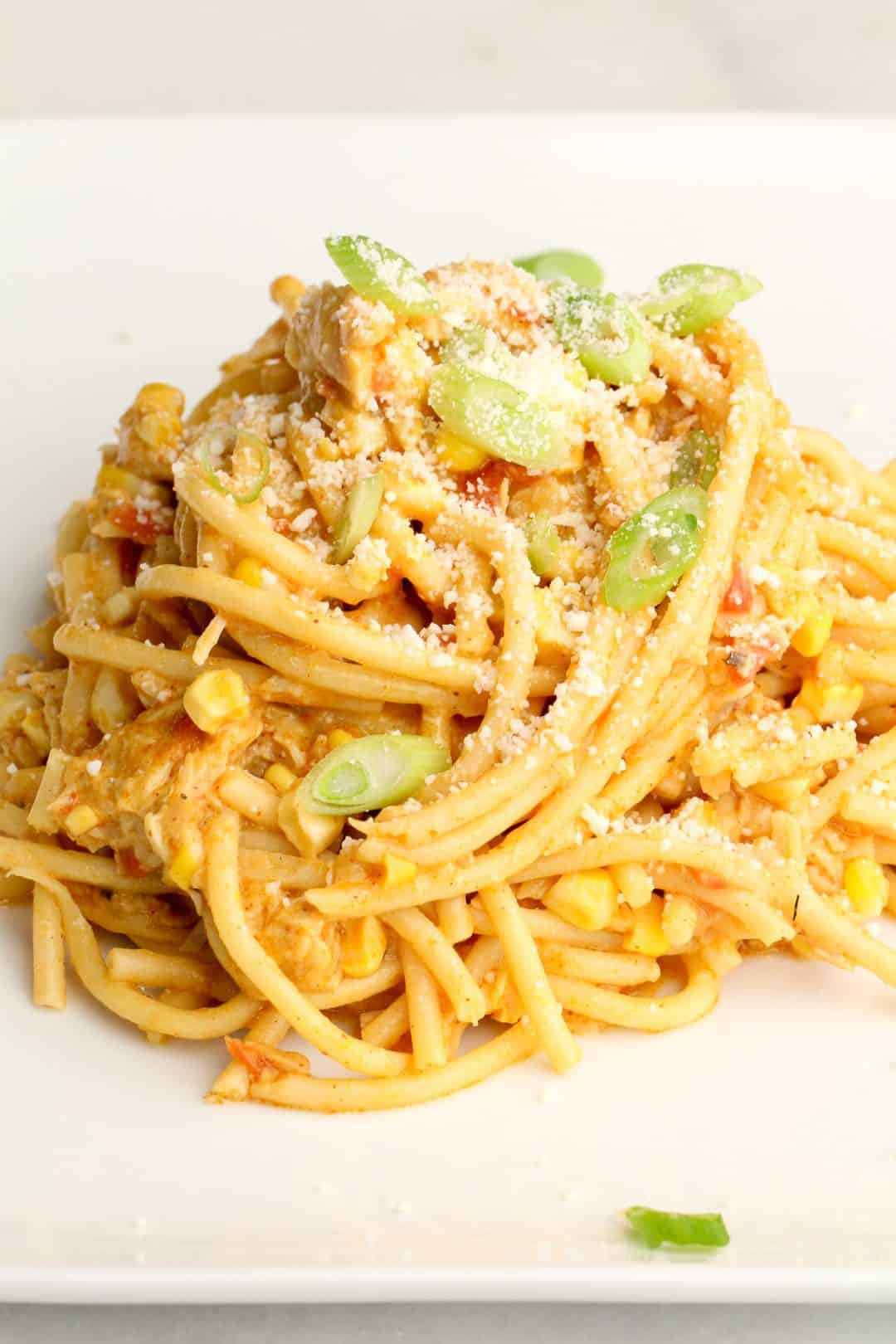 Slow Cooker Creamy Spaghetti - Bad Batch Baking - Restaurant Copycat ...