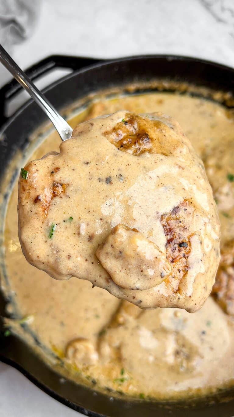 Easy Creamy Garlic Chicken - Bad Batch Baking