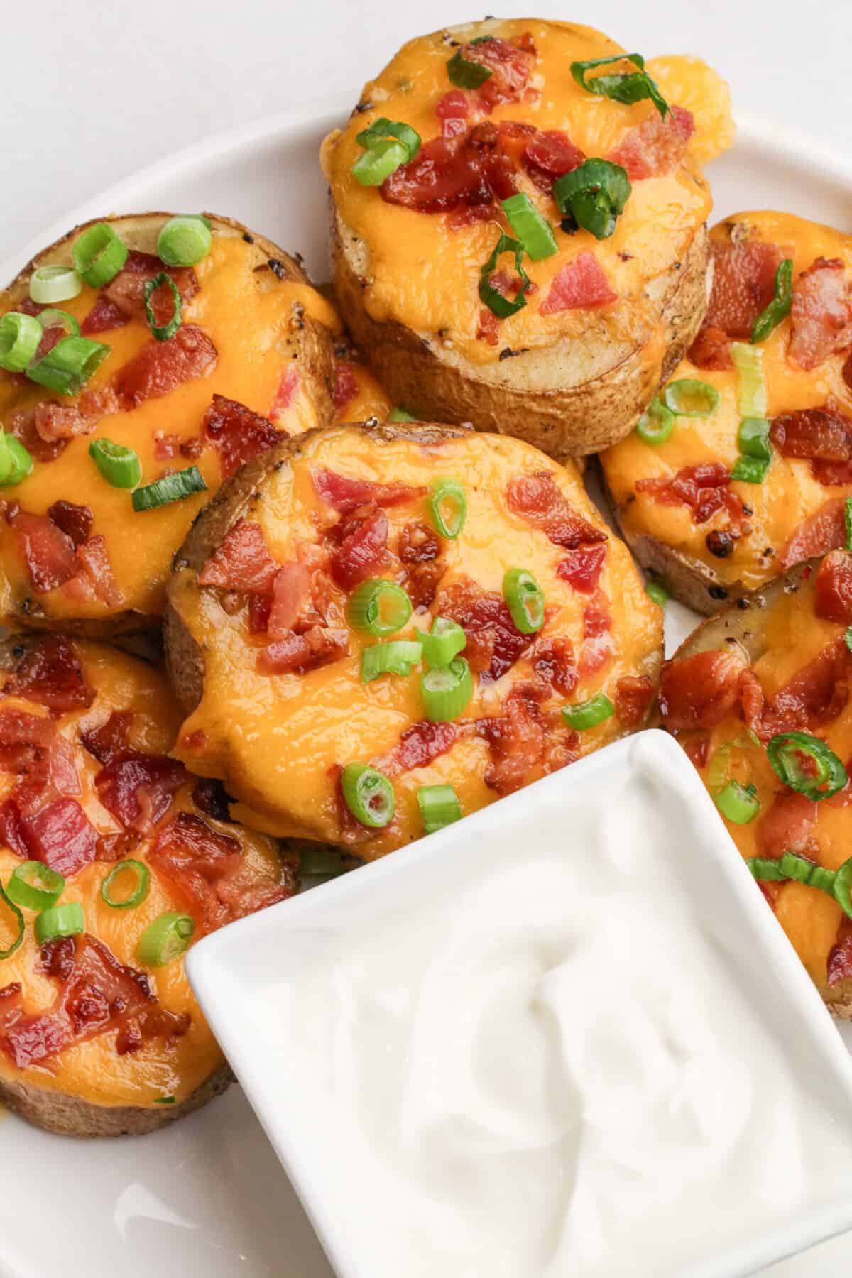 Loaded Baked Potato Slices - Bad Batch Baking - Family Favorite Recipes