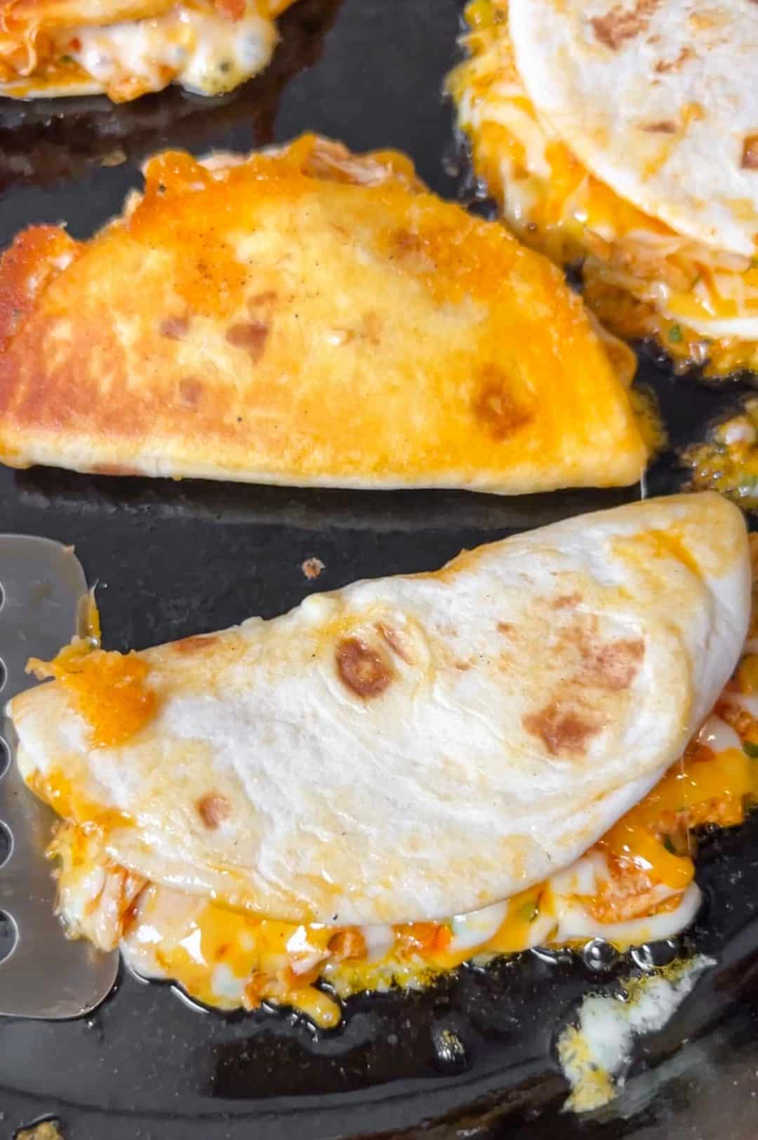 Mini Crispy Garlic Buffalo Chicken Tacos - Bad Batch Baking