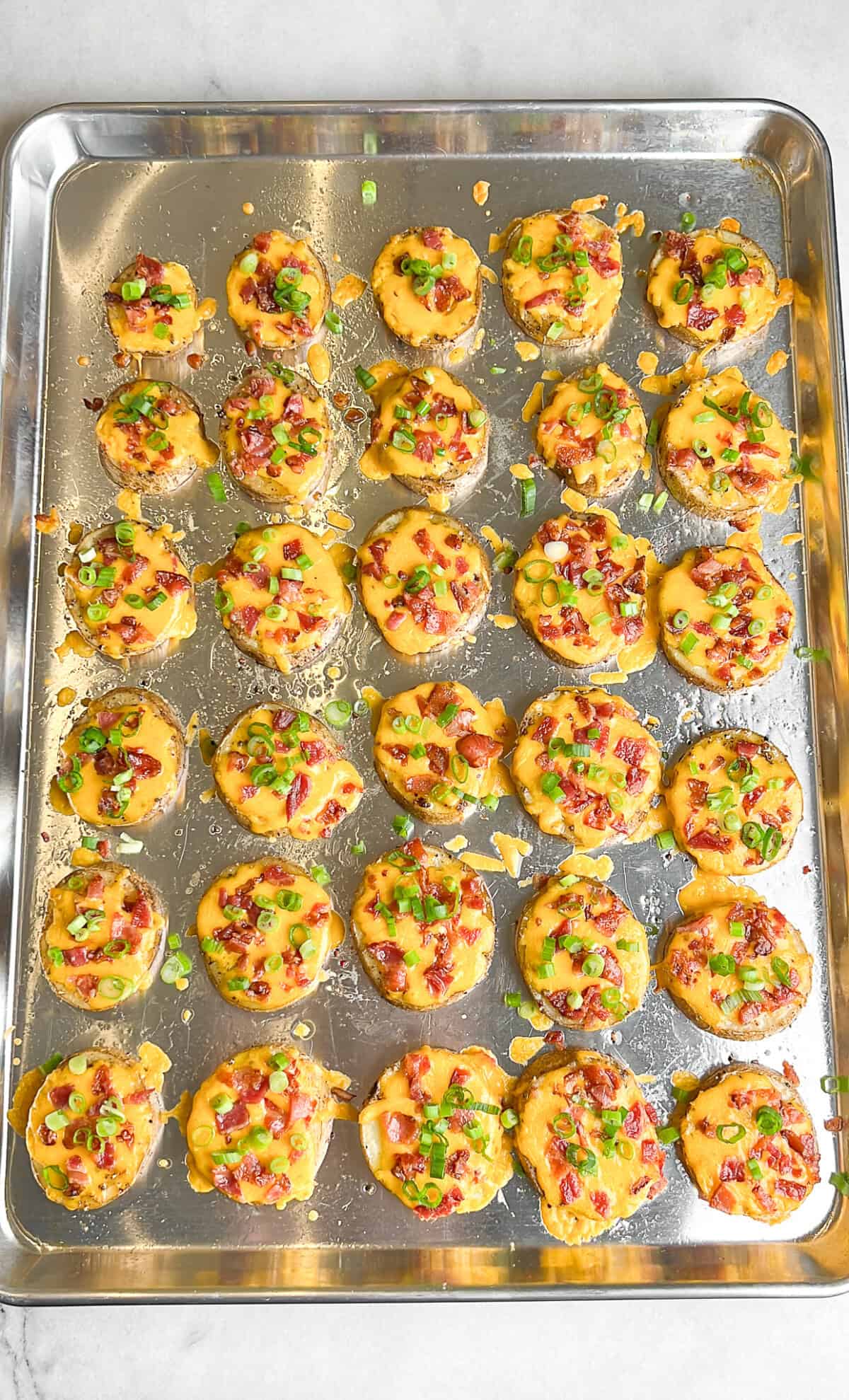 Loaded Baked Potato Slices - Bad Batch Baking - Family Favorite Recipes
