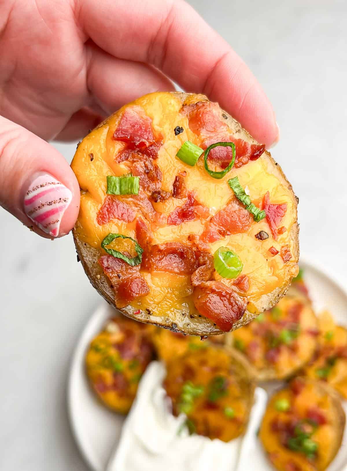 Loaded Baked Potato Slices - Bad Batch Baking - Family Favorite Recipes