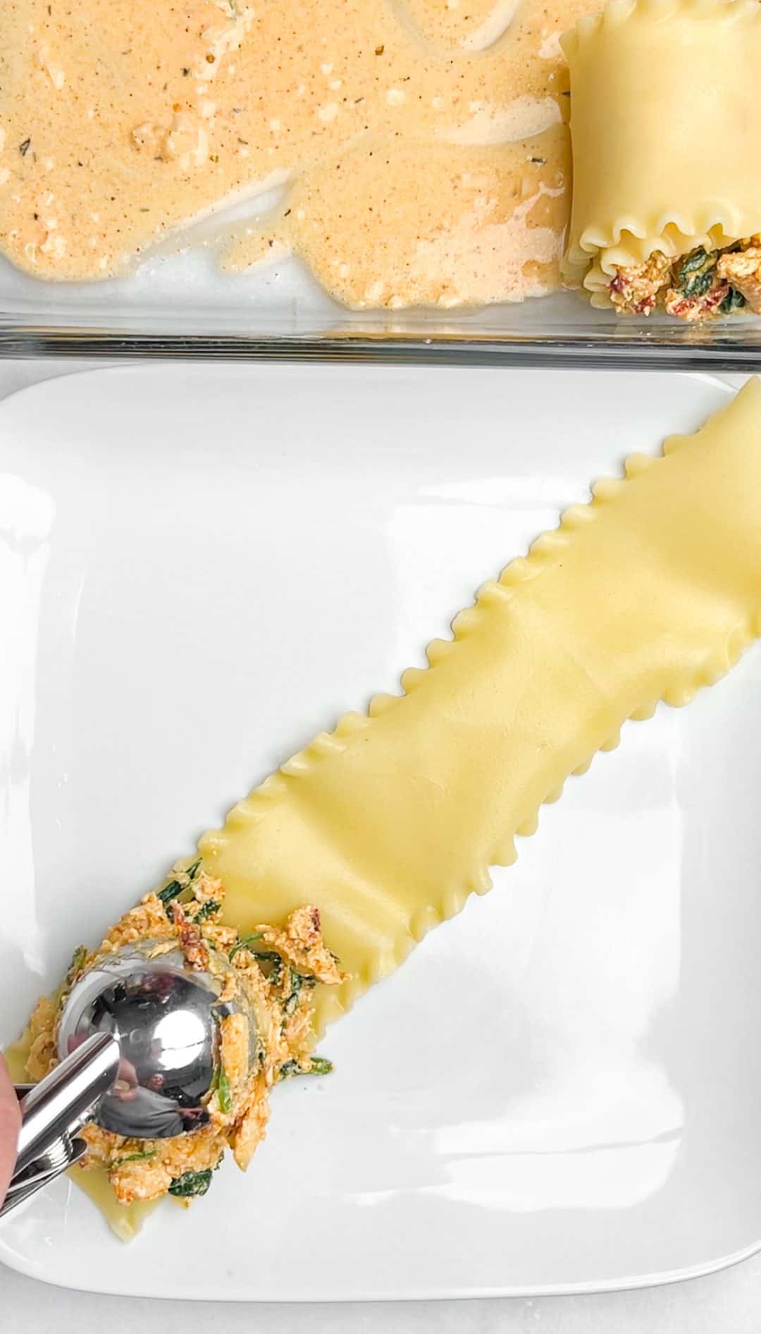 Cajun Chicken Lasagna Roll Ups - Bad Batch Baking