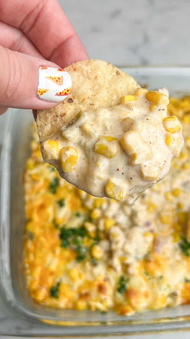 Easy Cheesy Corn Dip - Bad Batch Baking