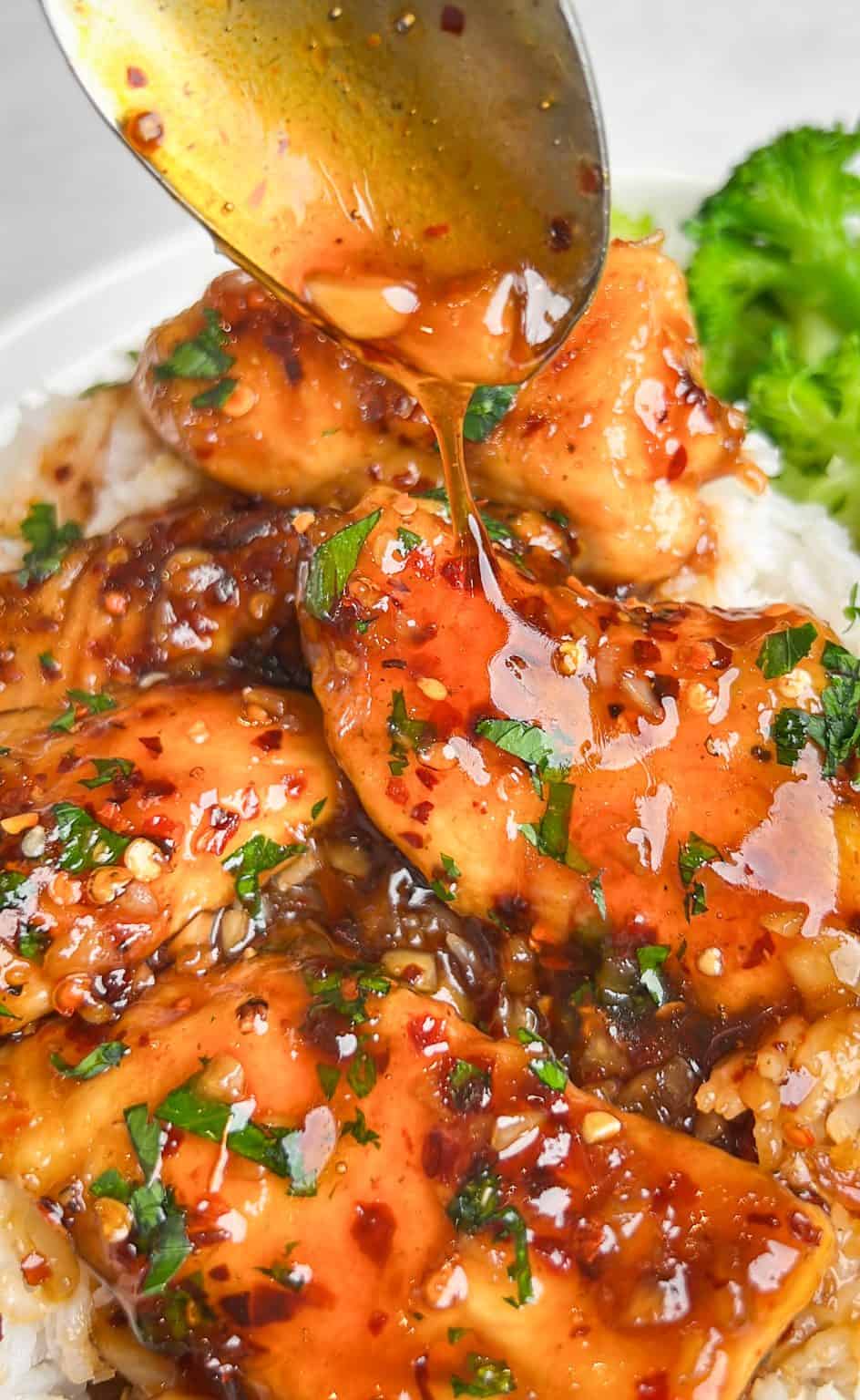 Honey Garlic Chicken - Bad Batch Baking