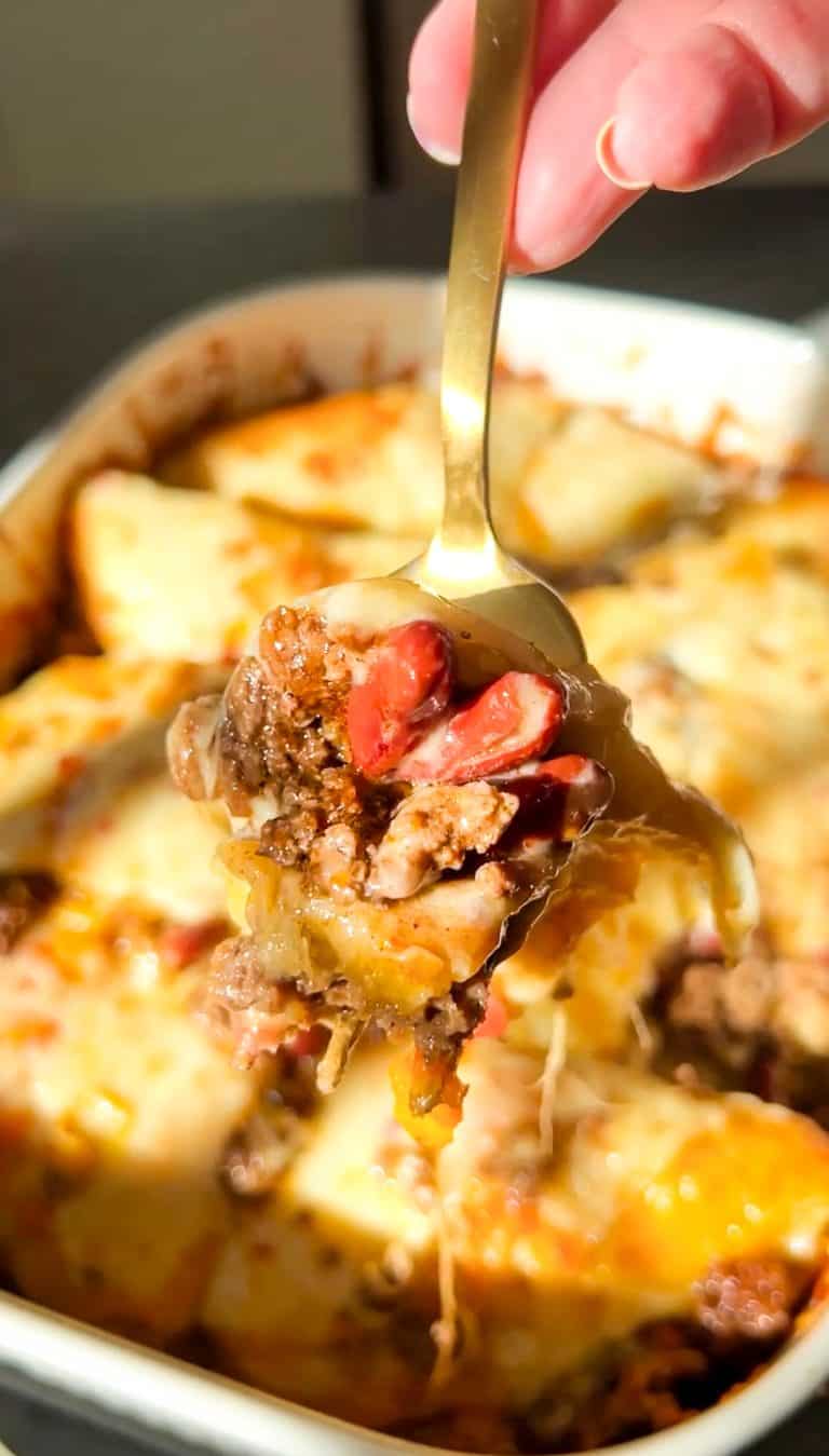 Easy Taco Lasagna - Bad Batch Baking