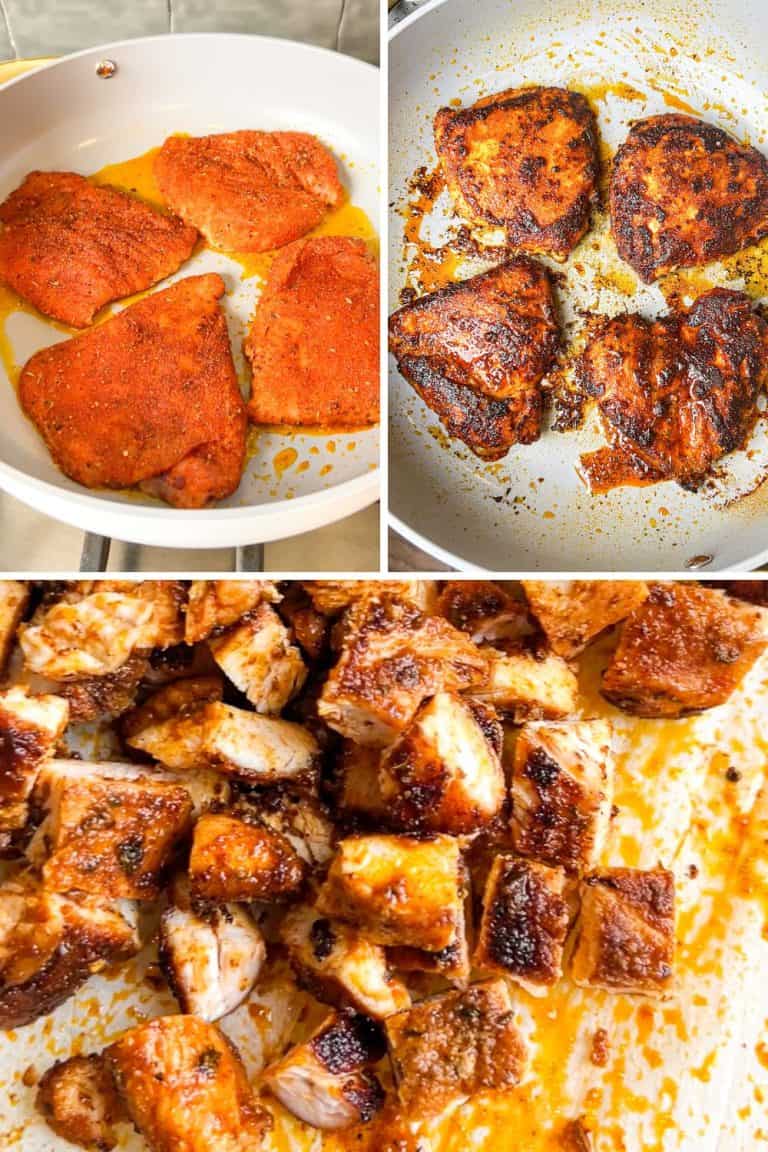 Blackened Chicken Alfredo Lasagna Roll Ups - Bad Batch Baking