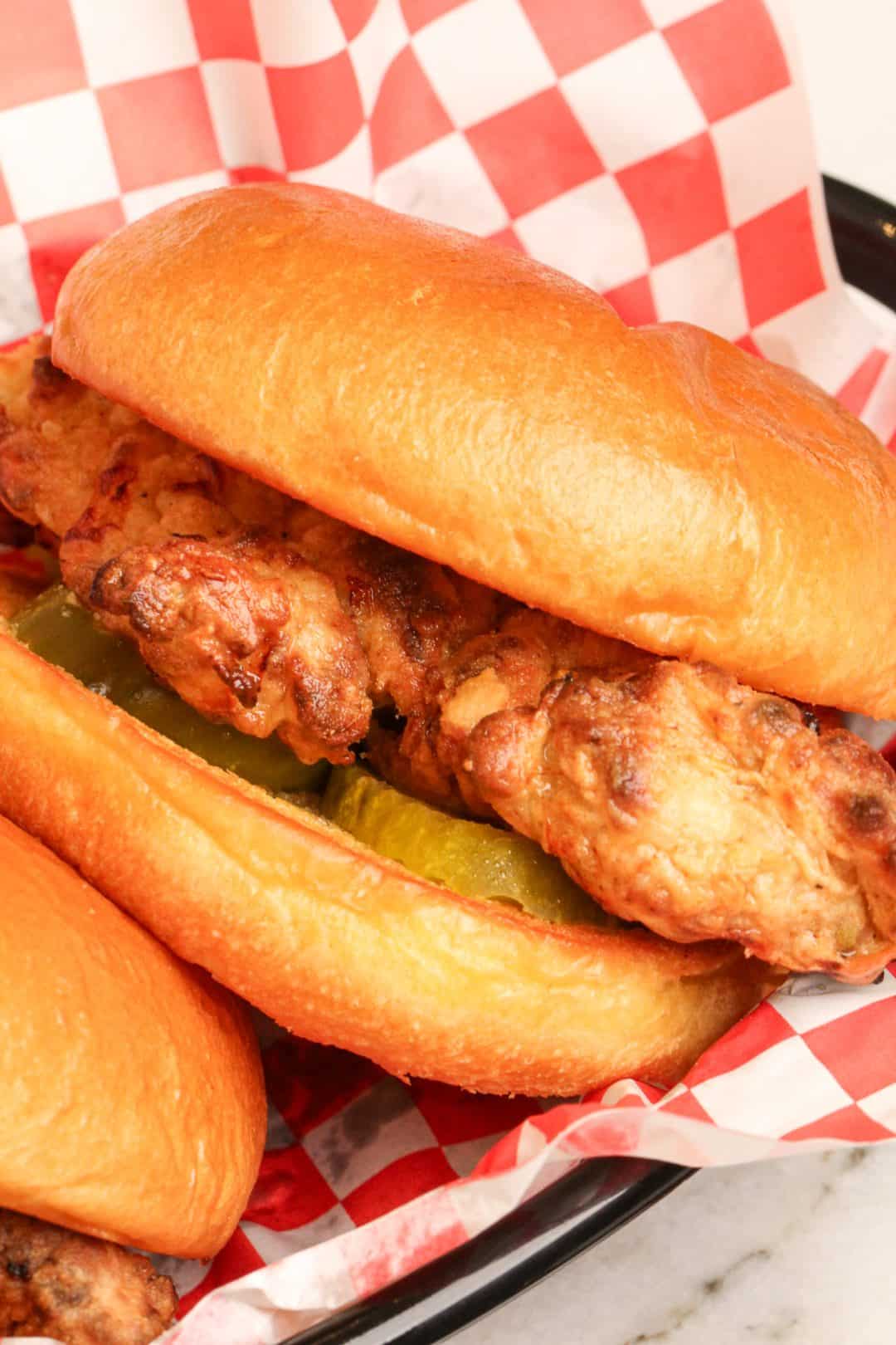 Air Fryer Chick-fil-A Sandwich Copycat - Bad Batch Baking