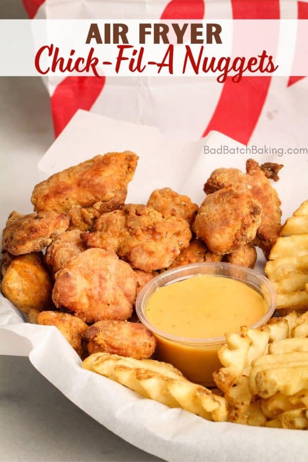 Air Fryer Chick Fil A Nuggets Copycat Recipe - Bad Batch Baking