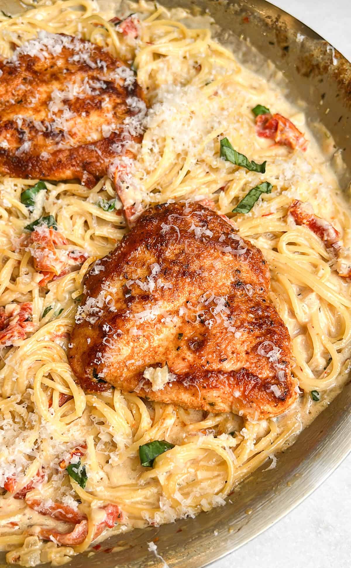 One-Pot Marry Me Chicken Pasta Recipe - Bad Batch Baking