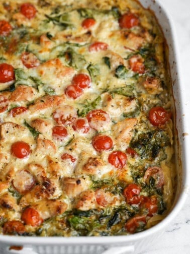 Green Chile Chicken Enchiladas - Bad Batch Baking