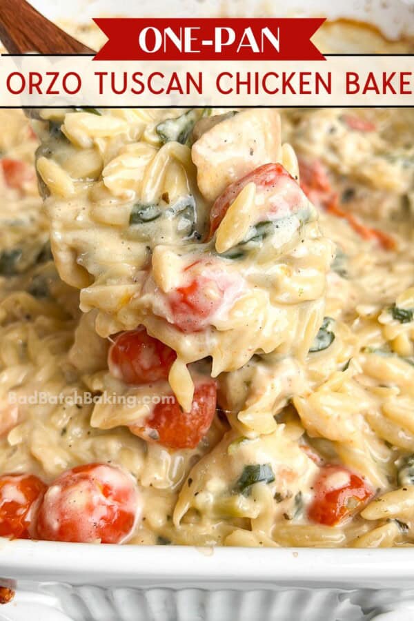 Monterey Chicken One Pan Orzo - Bad Batch Baking
