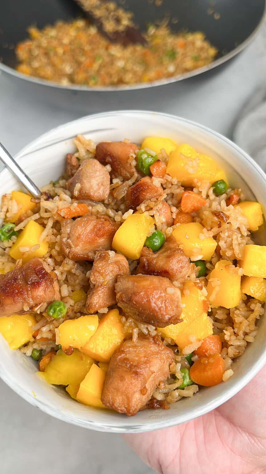 Mango Chicken Fried Rice - Bad Batch Baking