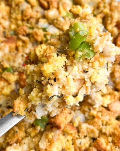 The Best Southern Cornbread Dressing - Bad Batch Baking