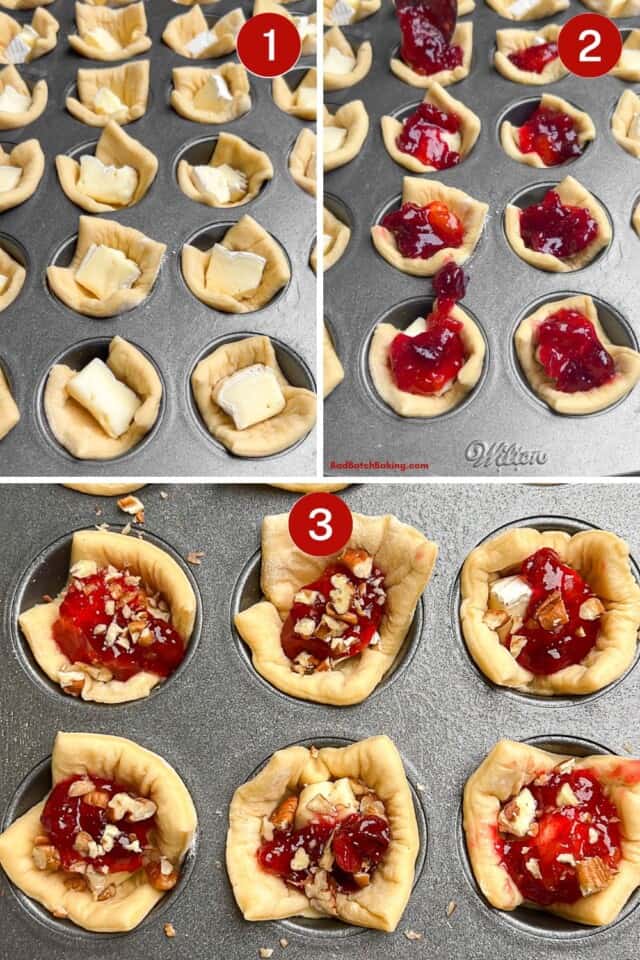 Baked Brie Cranberry Puff Pastry - Bad Batch Baking