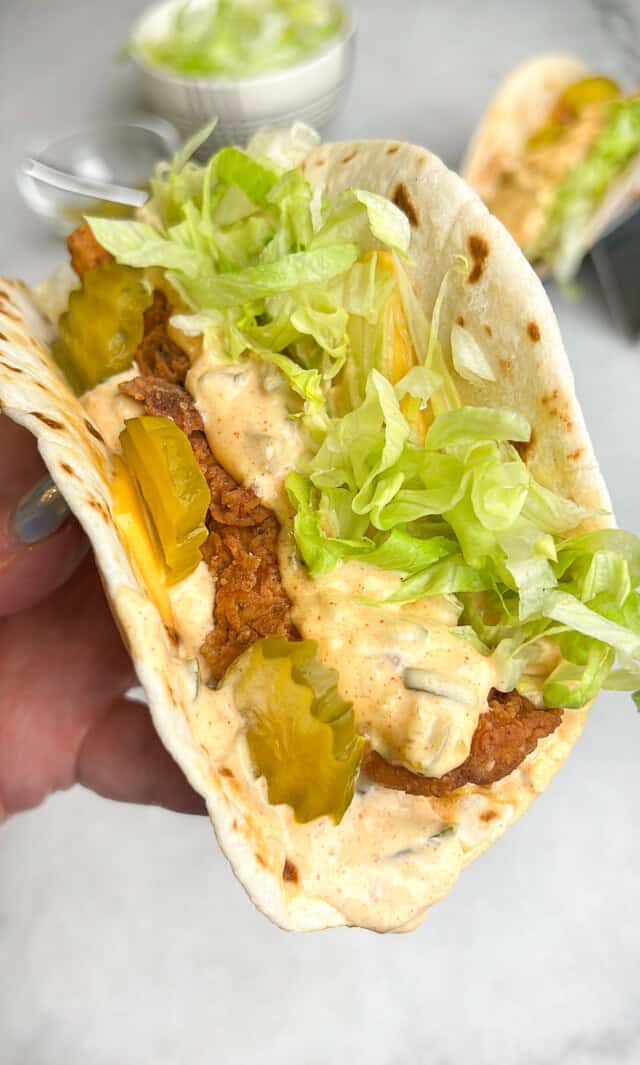 Chicken Big Mac Taco - Bad Batch Baking