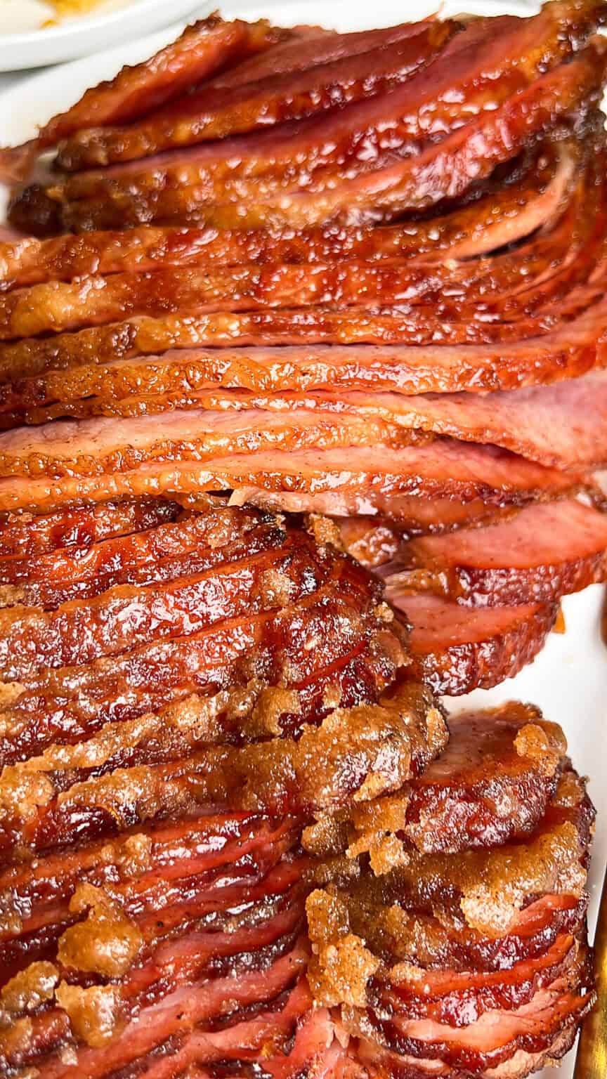 Slow Cooker Honey Baked Ham - Bad Batch Baking