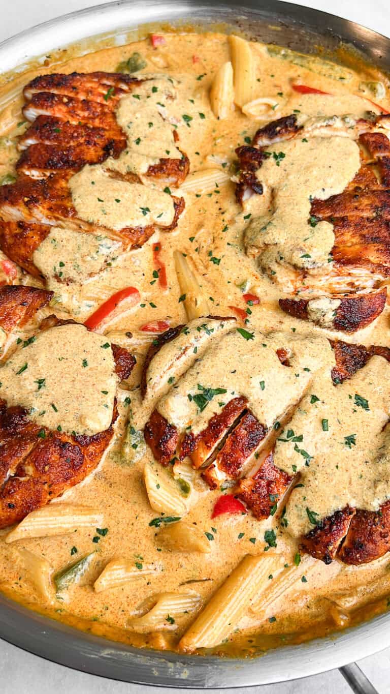Cajun Chicken Pasta - Bad Batch Baking