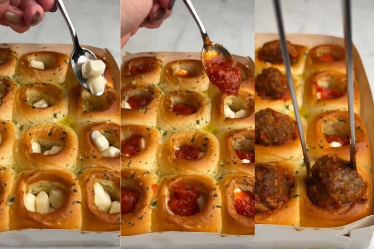 Hawaiian Roll Meatball Sliders - Bad Batch Baking