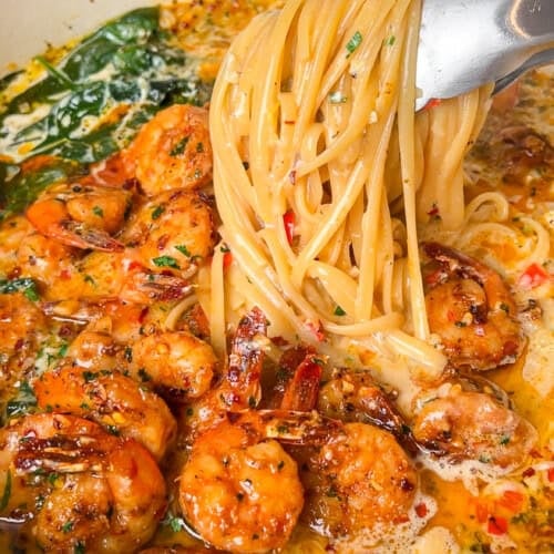 One-Pot Shrimp Scampi - Bad Batch Baking