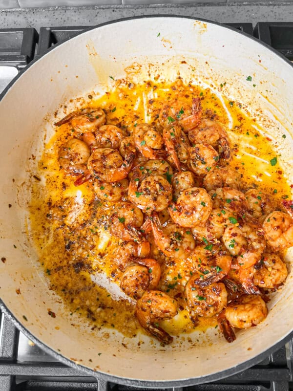 One-Pot Shrimp Scampi - Bad Batch Baking