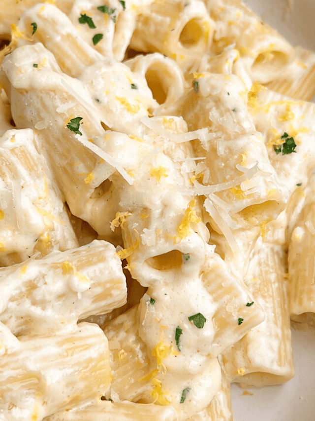 Feta Tomato Pasta with Salmon | Bad Batch Baking